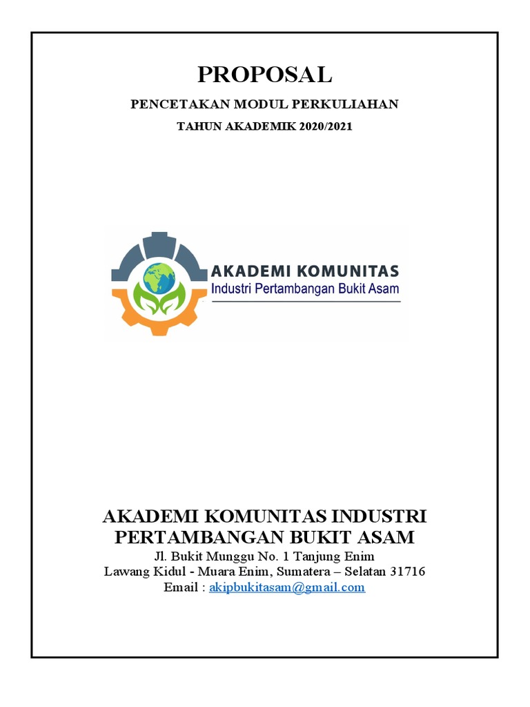 Proposal Modul Perkuliahan AKIPBA | PDF