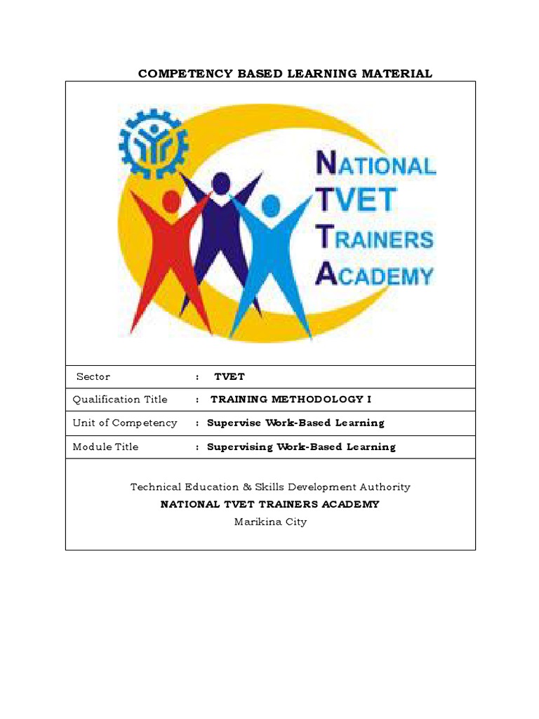 Supervise Work Based Training | PDF | Competence (Human Resources) | Vocational Education