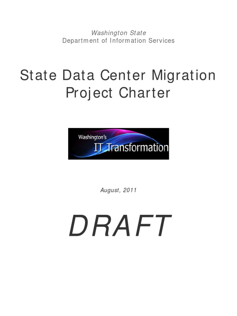 State Data Center Migration Project Charter: Draft | PDF | Data Center ...