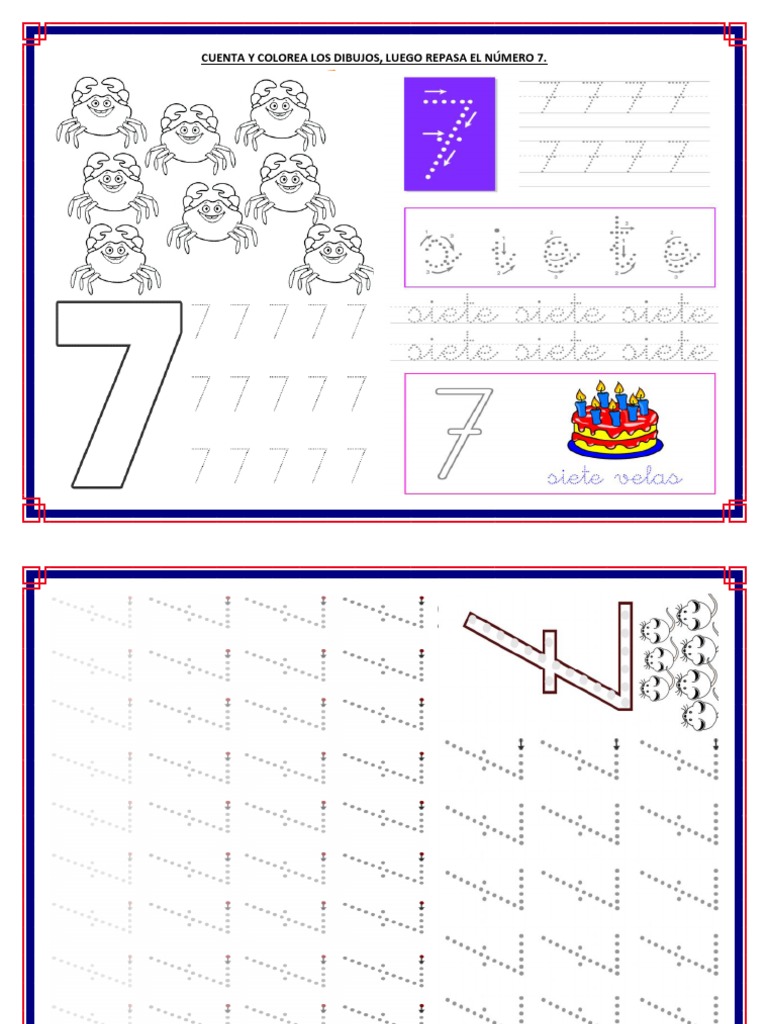 Conocemos El Numero 7 | PDF