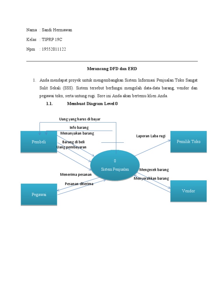 Merancang DFD & ERD | PDF