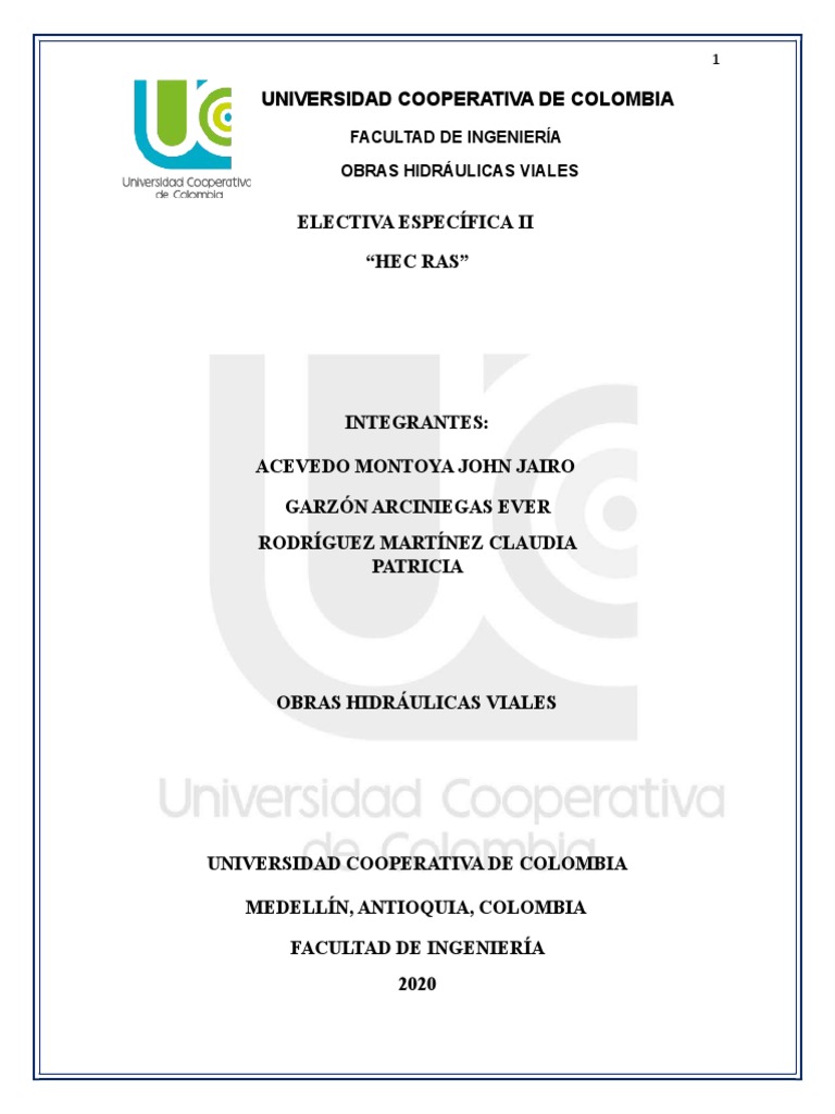 Guía de Uso de HEC RAS en Ingeniería Civil | PDF | Ingeniería | Science