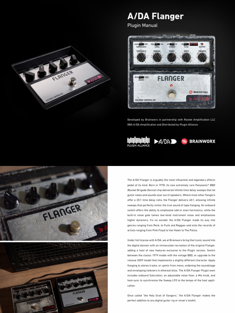 ADA Flanger Manual | PDF | Recording | Electronics