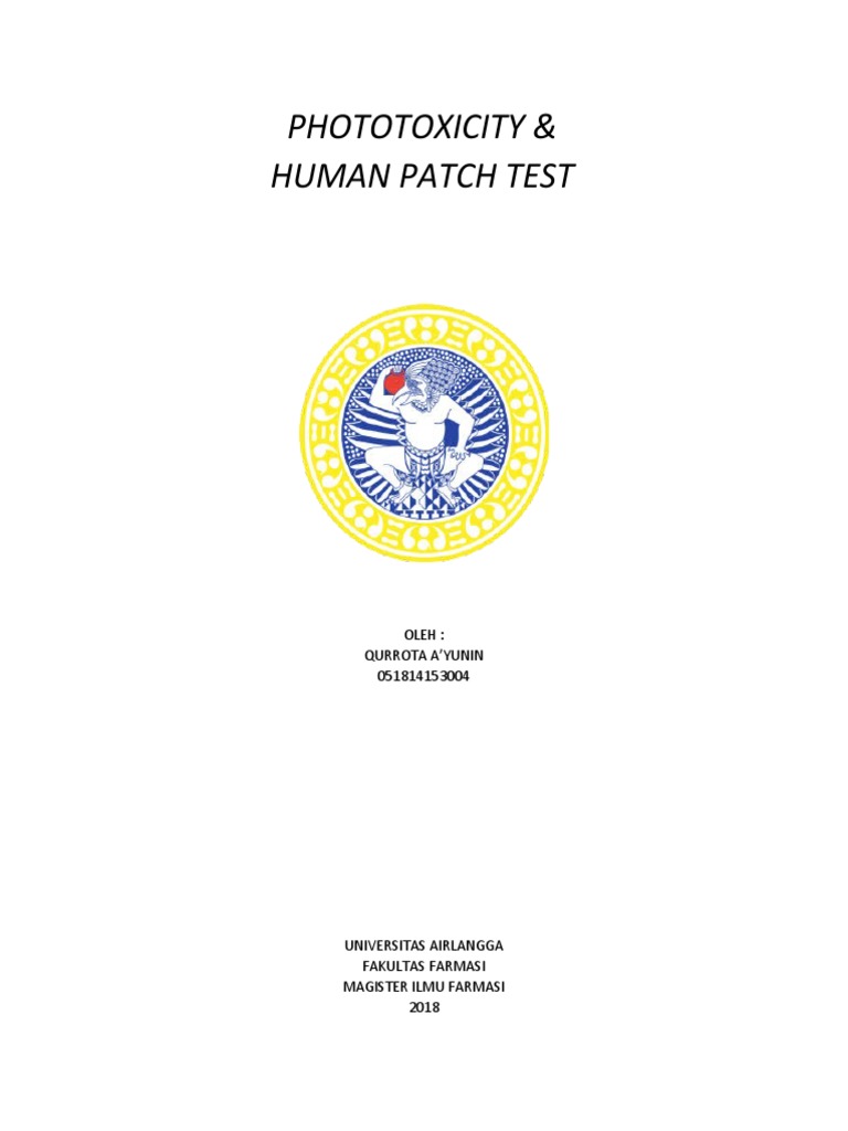 Qa - Phototoxicity & Human Patch Test | PDF
