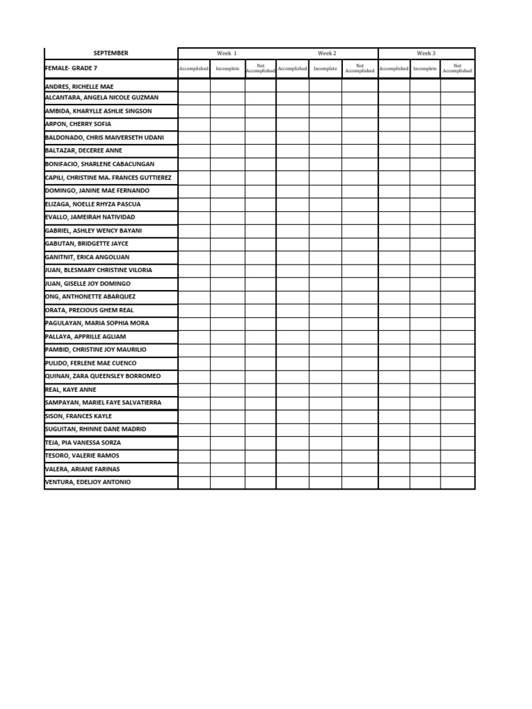 Week 1 Week 2 Week 3 | PDF