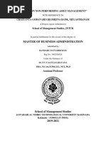 NPA Management at SBI (2013-2023) | PDF | Banks | Reserve Bank Of India