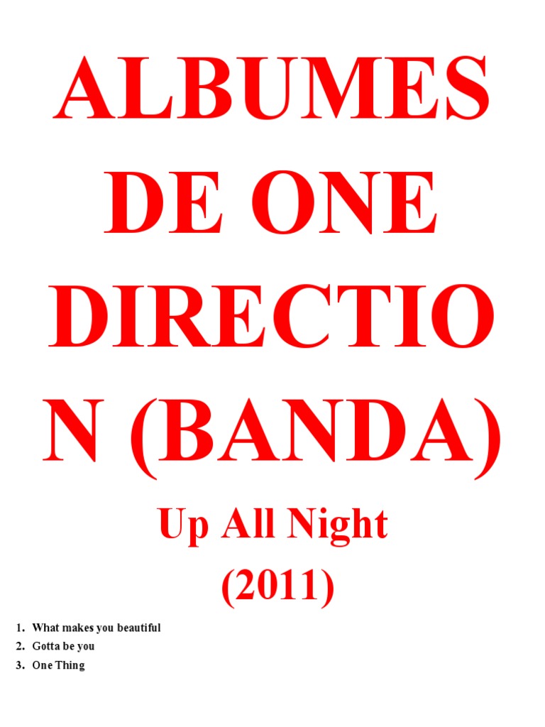 Albumes de One Direction | PDF | Recorded Music | Albums