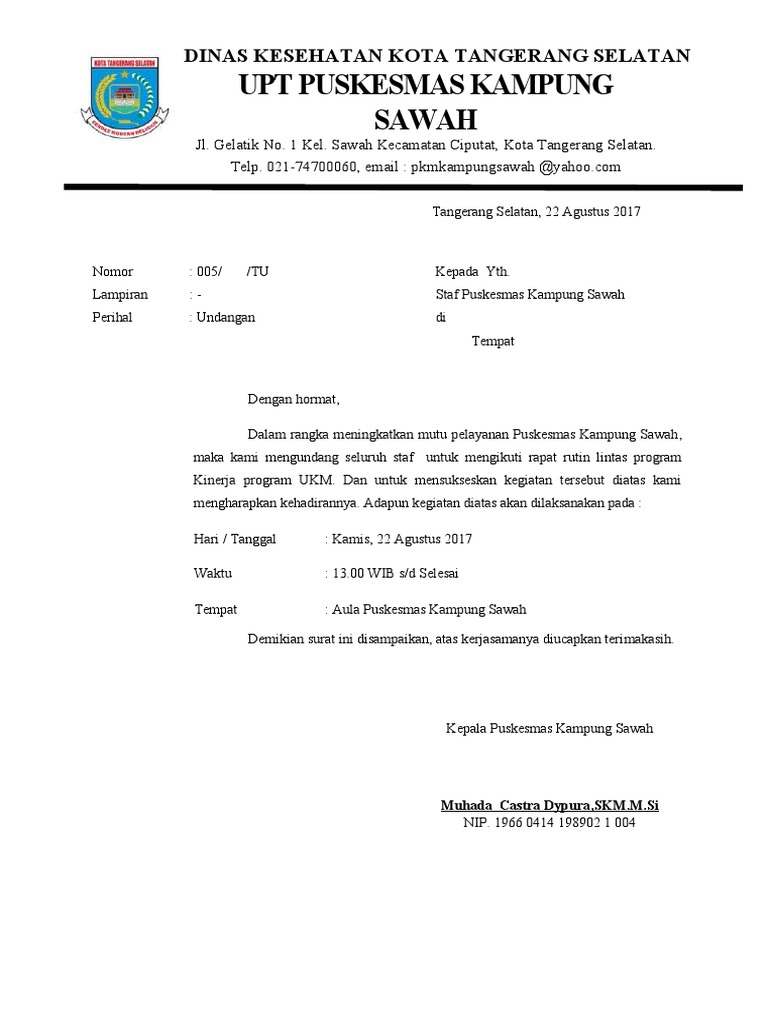 Undangan GERMAS | PDF