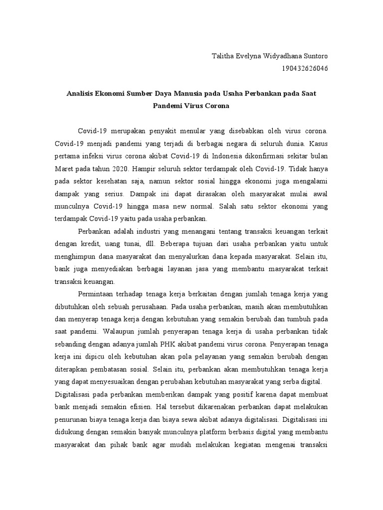 Talitha Evelyna Widyadhana Suntoro | PDF | Ilmu Sosial