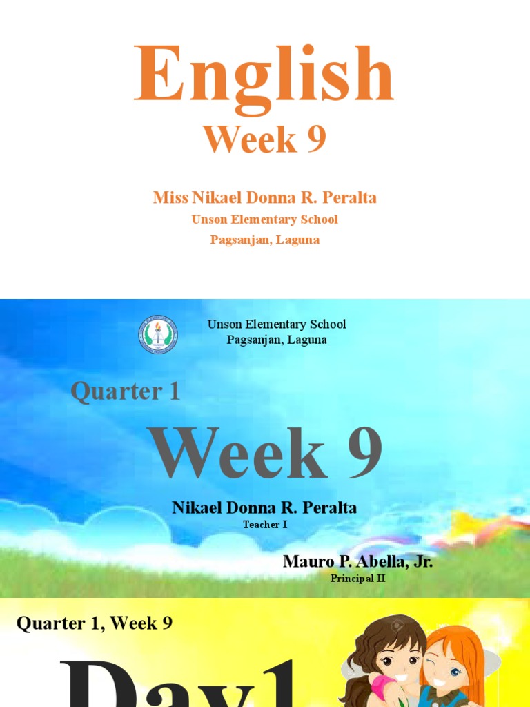 Quarter 1 Week 9 English 4 | PDF | Subject (Grammar) | Junk Food