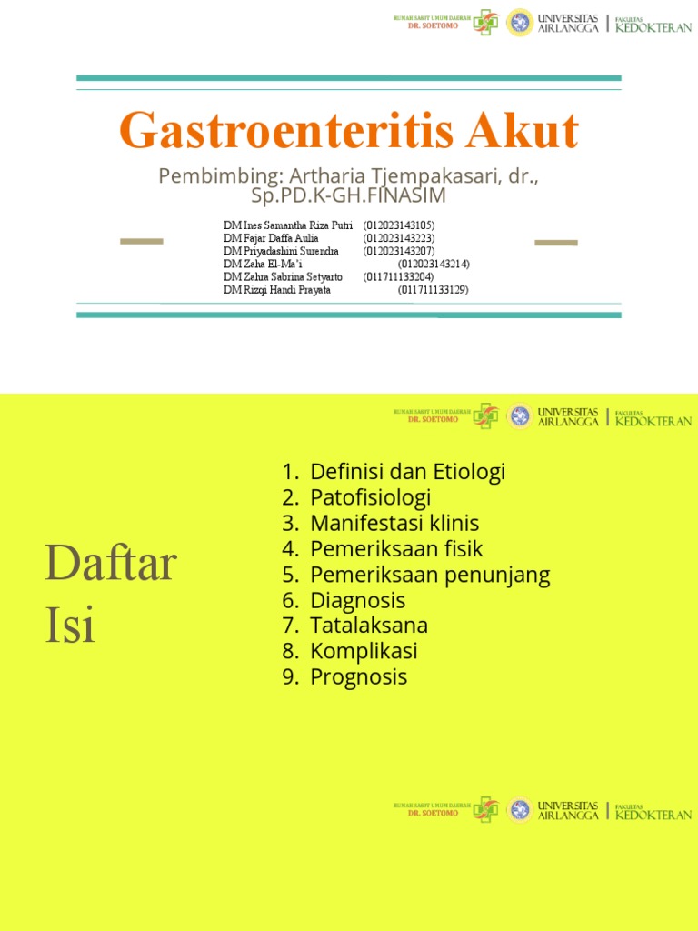Gastroenteritis Akut: Definisi, Etiologi, Patofisiologi, Manifestasi ...