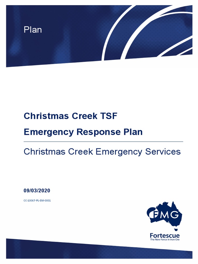 TSF Emergency Responce Plan 2020 | PDF | Emergency | Incident Management