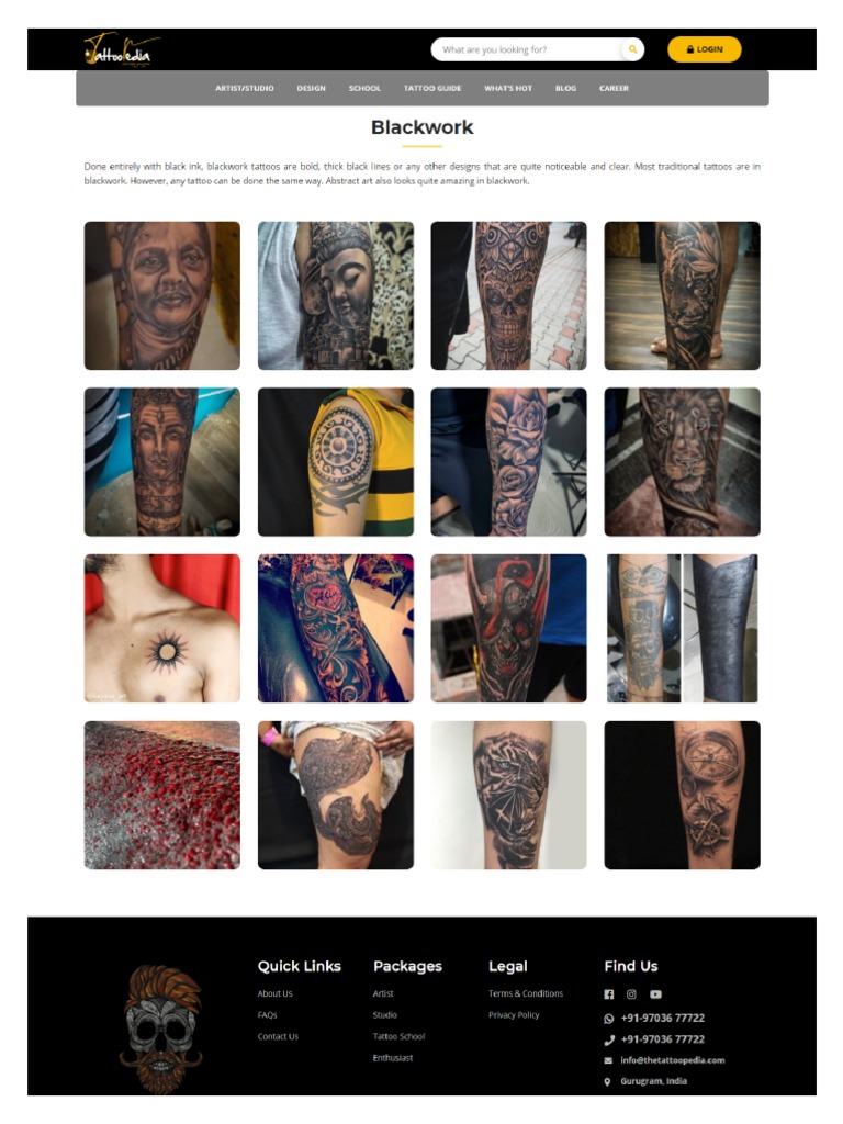 Blackwork Tattoo Design | PDF