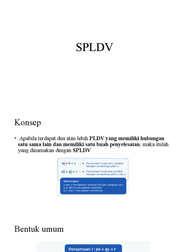 SPLDV | PDF