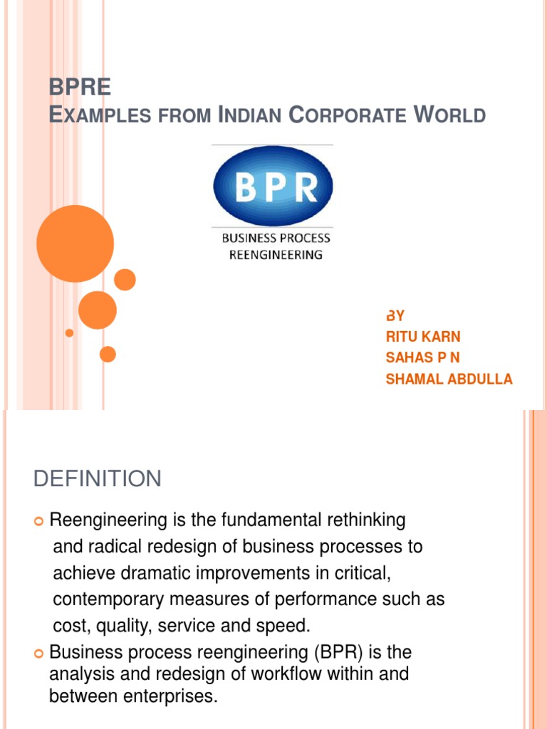 Bpr-Examples From Indian Corporate World | PDF | Banks | Computer Network
