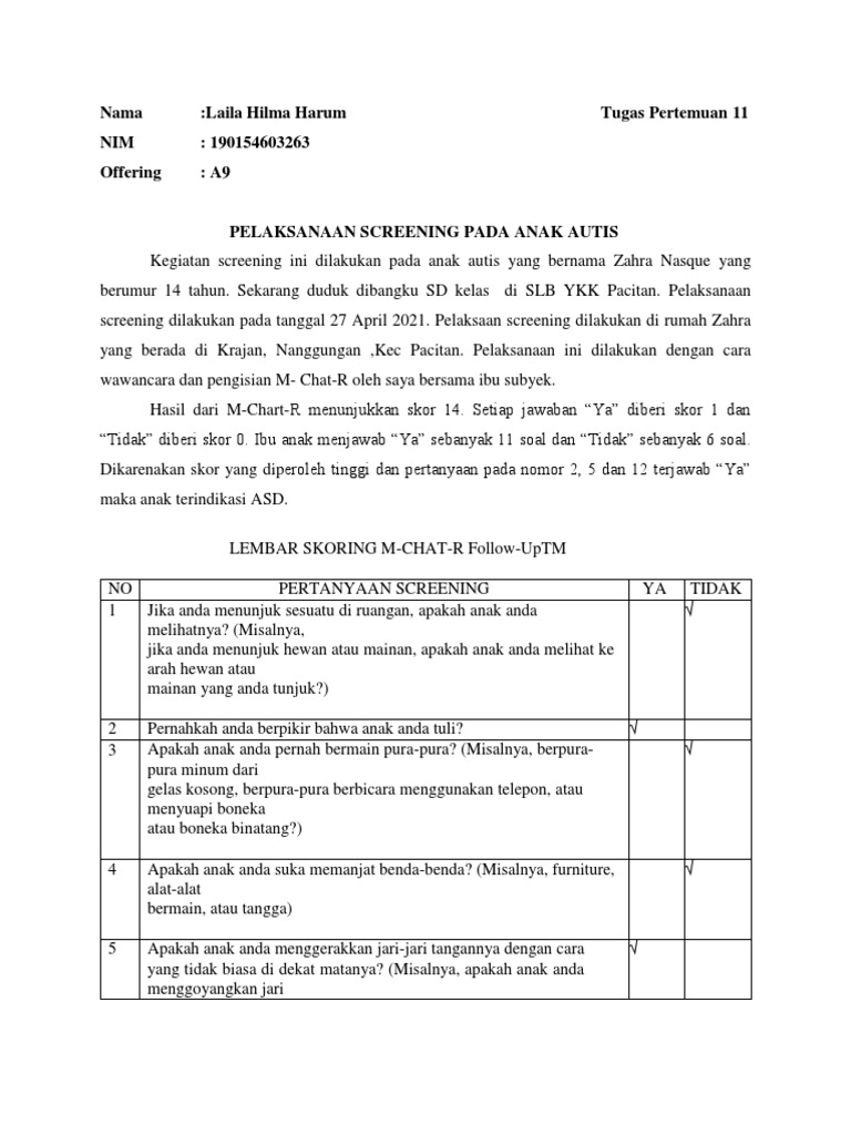 Laila Hilma - TP 11 PPA | PDF