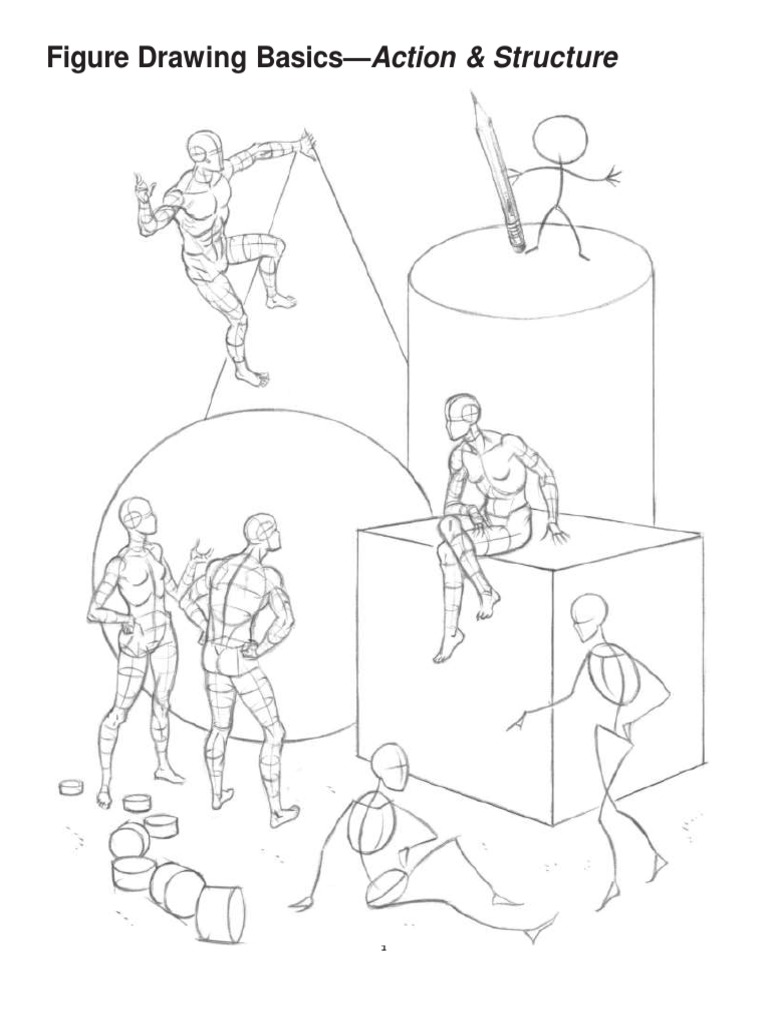 Figure Drawing Basics - Action & Structure | PDF | Shape | Sphere