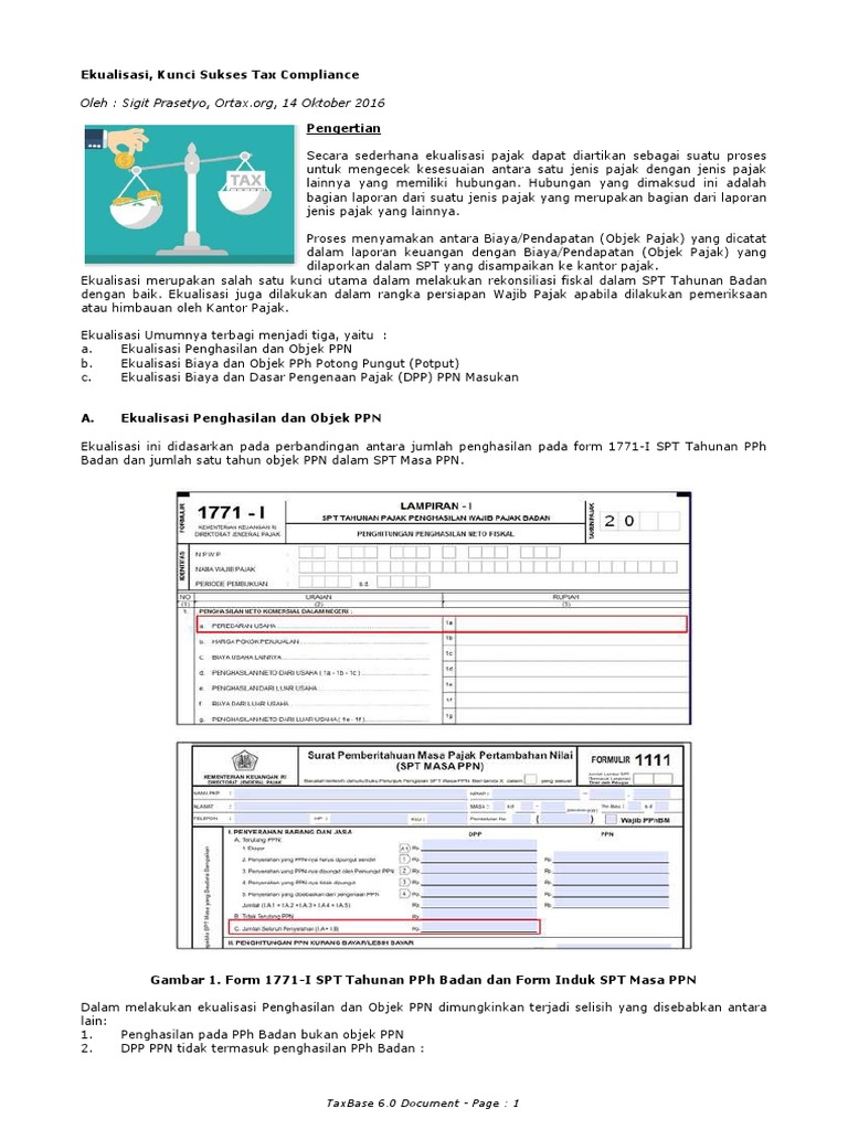 Ekualisasi Pajak | PDF