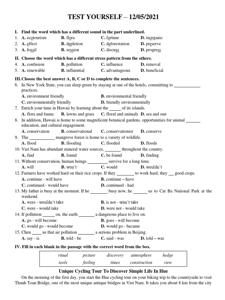 TEST YOURSELF - 12/05/2021: Unique Cycling Tour To Discover Simple Life ...