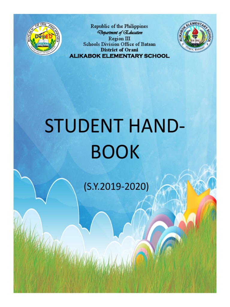 Student Hand-Book: District of Orani Alikabok Elementary School | PDF ...