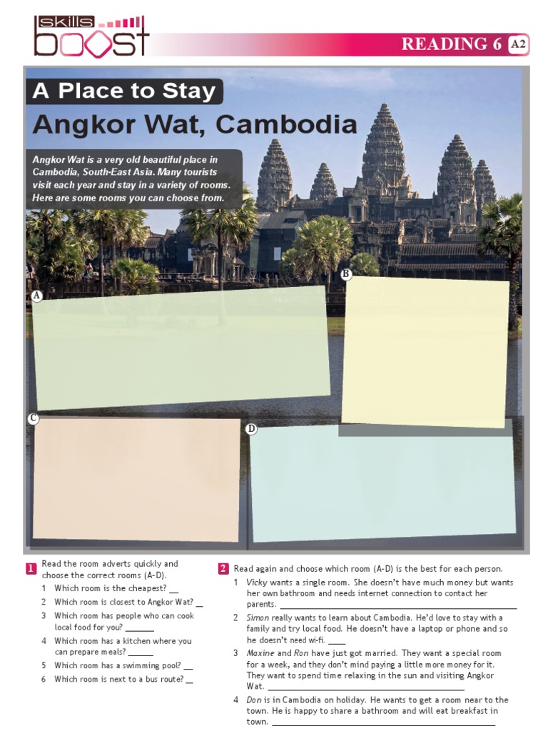 Angkor Wat, Cambodia: A Place To Stay | PDF