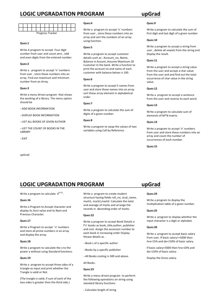 UpGrad Python Practice Question | PDF | String (Computer Science) | Numbers UpGrad Python Practice Question | PDF | String (Computer Science) | Numbers