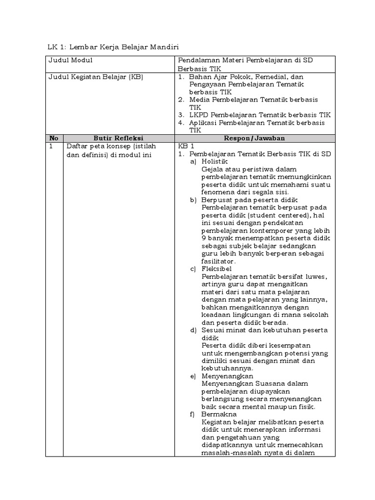 LK - Modul 6 Tik | PDF