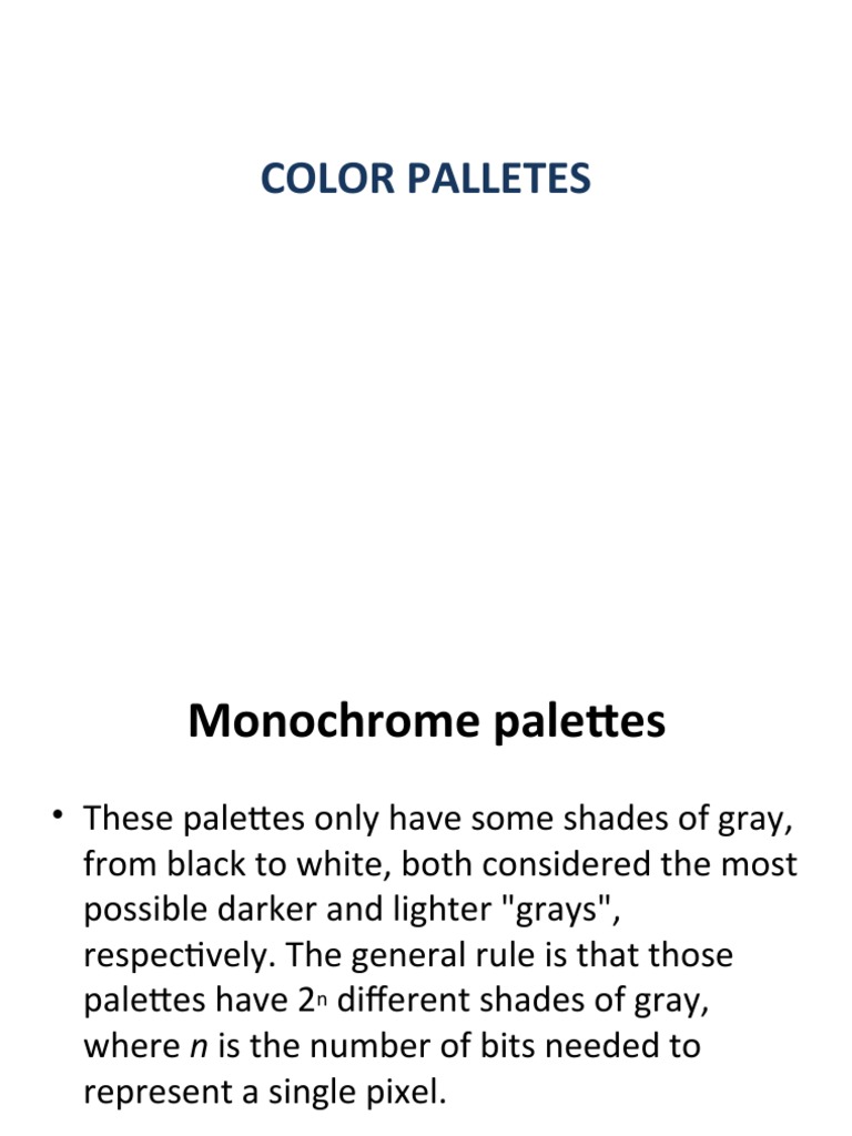 Grayscale and RGB Color Palettes Explained | PDF | Rgb Color Model ...