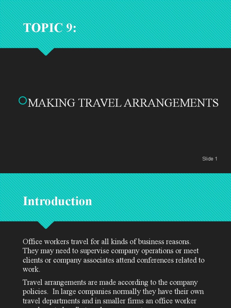 Business Travel Arrangement Guide | PDF | Travel Visa | Passport