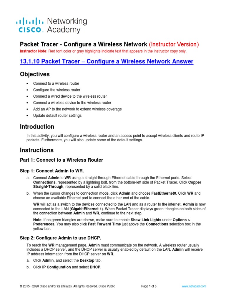 Wireless Network Setup Guide | PDF | Ip Address | Wireless Lan