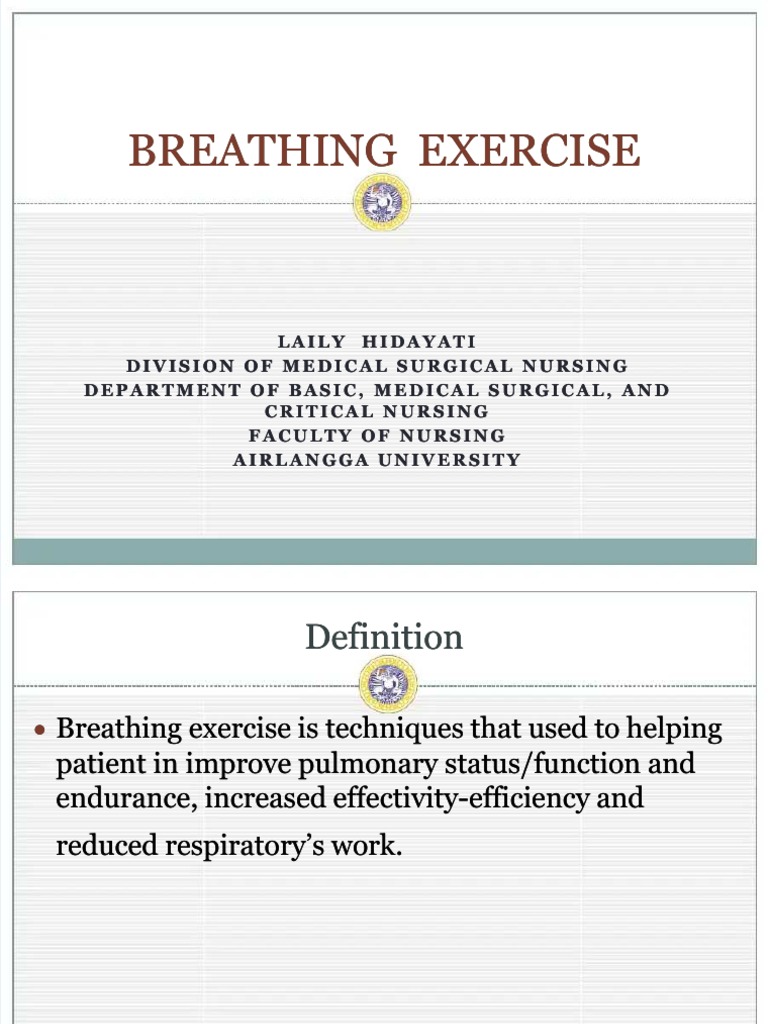 PDF Breathing Exercise Effective Cough Compress | PDF | Breathing ...