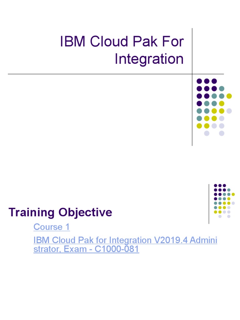 C1000-081-IBM Cloud Pak For Integration V2019.4 Administrator | PDF | Red Hat | Cloud Computing