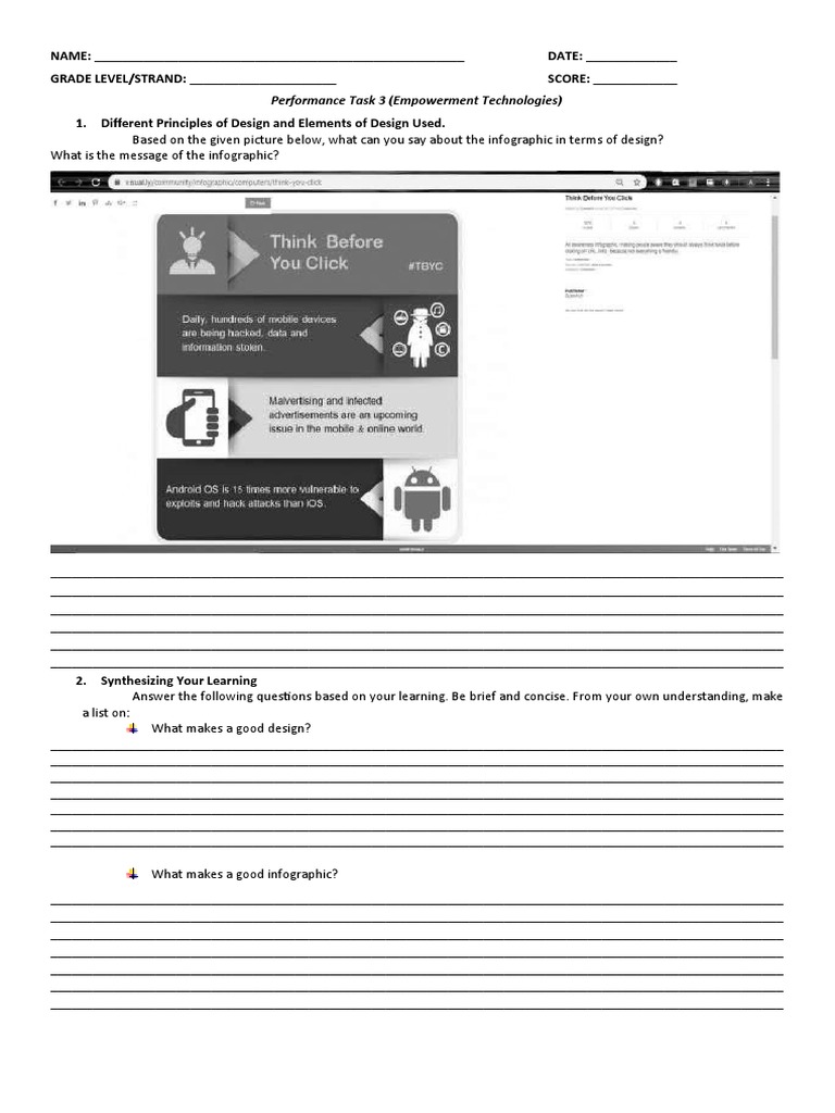 Performance Task 3 - Las 3 - E-Tech | PDF | Pedagogy ...