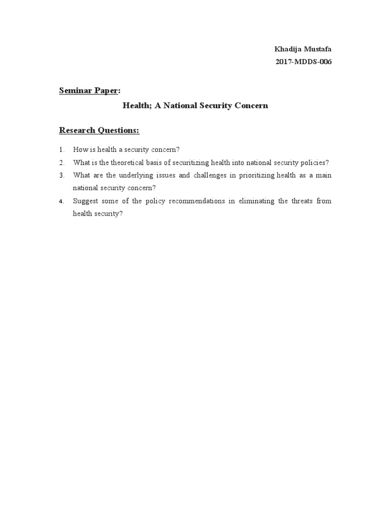 Seminar Paper | PDF