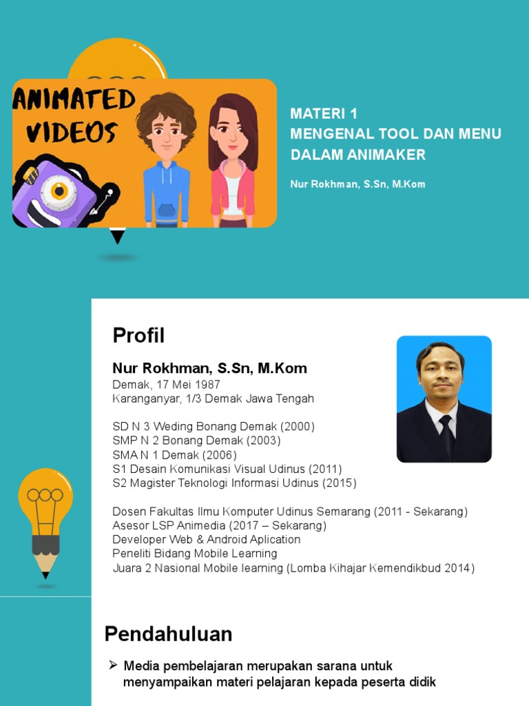MATERI 1 - Mengenal Tools Dan Menu Animaker | PDF