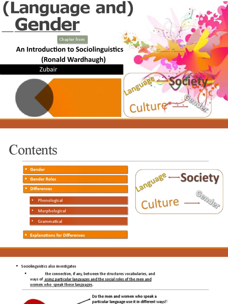 Language and Gender-SOCIOLINGUISTICS | PDF | Gender | Gender Studies