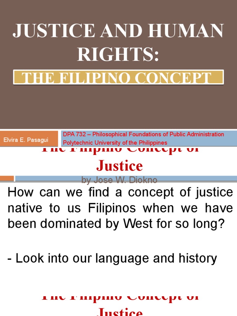 Filipino Concept of HR and Justice | PDF | Rodrigo Duterte | Tagalog ...