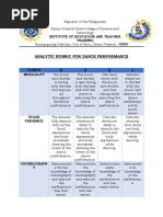 Rubrics in Folk Dance | PDF