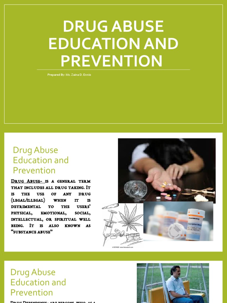 Drug Abuse Education and Prevention | PDF