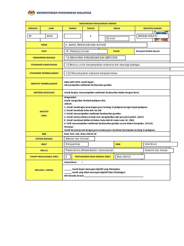 RPH BM THN 1-Unit 18 (M28) | PDF