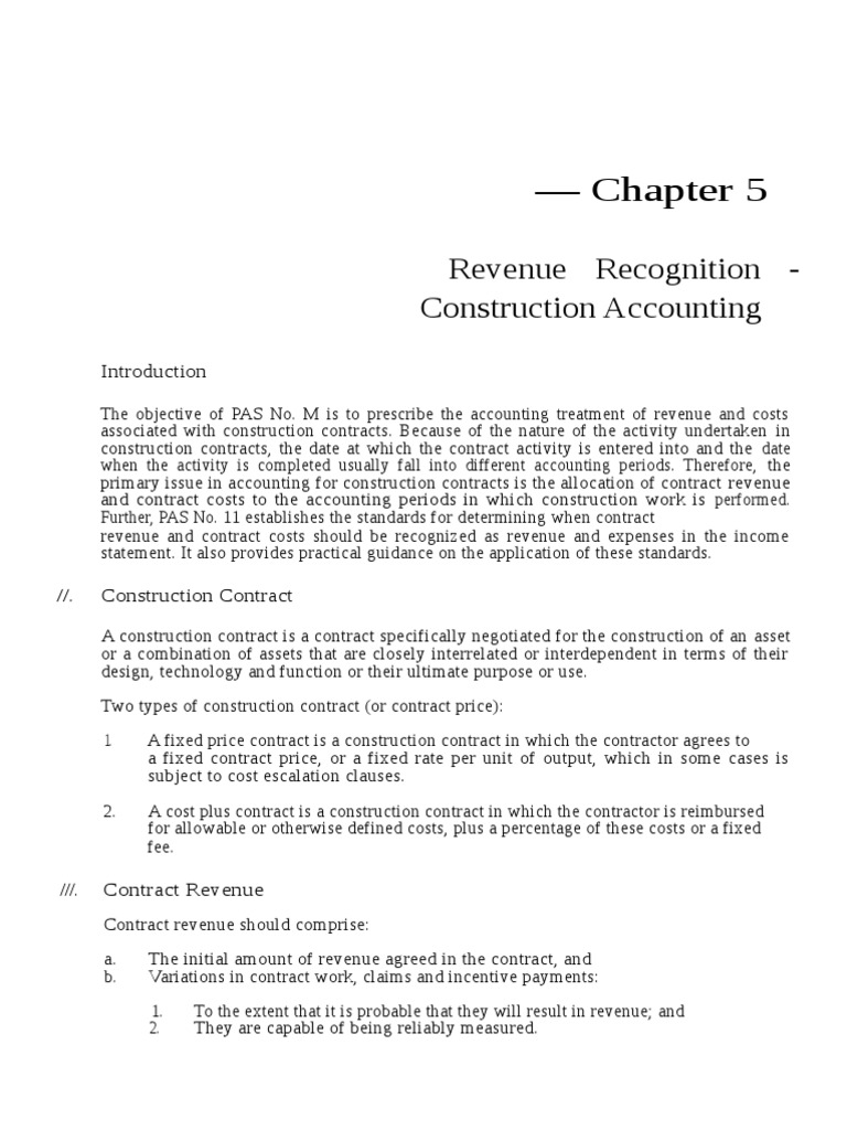 Revenue Recognition - Construction Accounting MCQs | PDF | Revenue ...