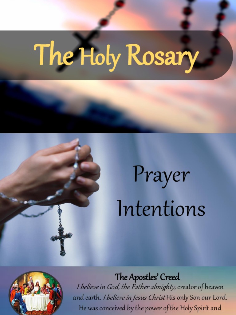 Joyful Mysteries Rosary | PDF | Lord's Prayer | Rosary