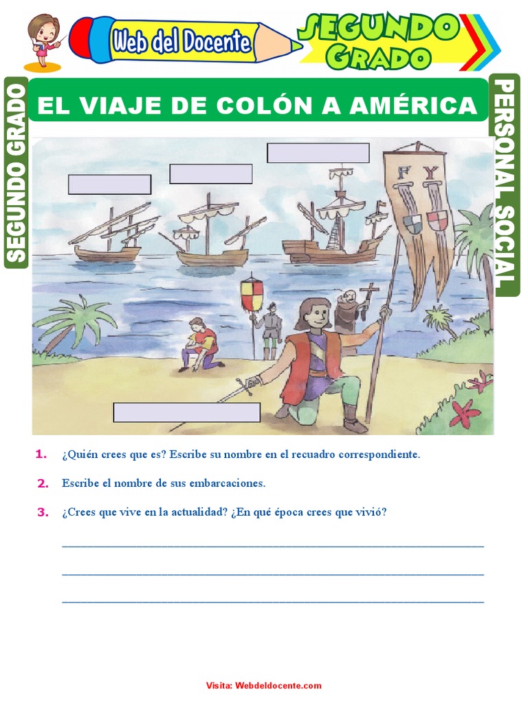 Actividades sobre el viaje de Colón | PDF | Cristobal colon | Exploración