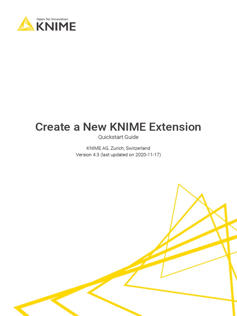 Analytics Platform New Node Quickstart Guide | PDF | Eclipse (Software) | Method (Computer ...