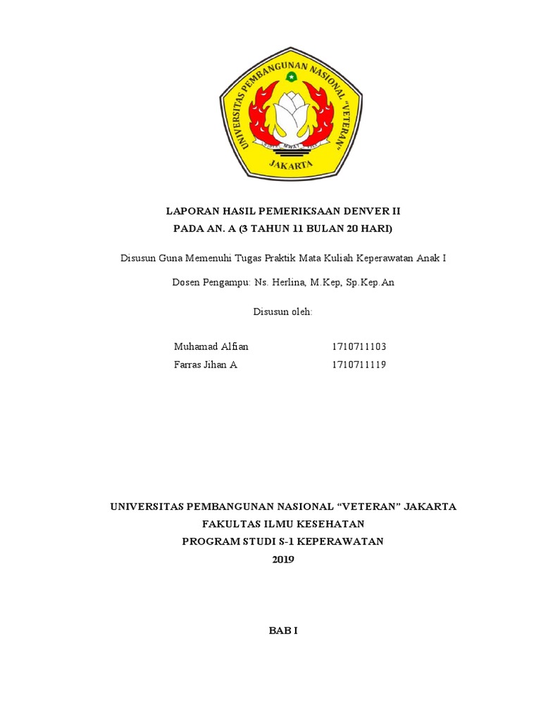 Skrining Denver II untuk Tumbuh Kembang Anak | PDF | Karier ...