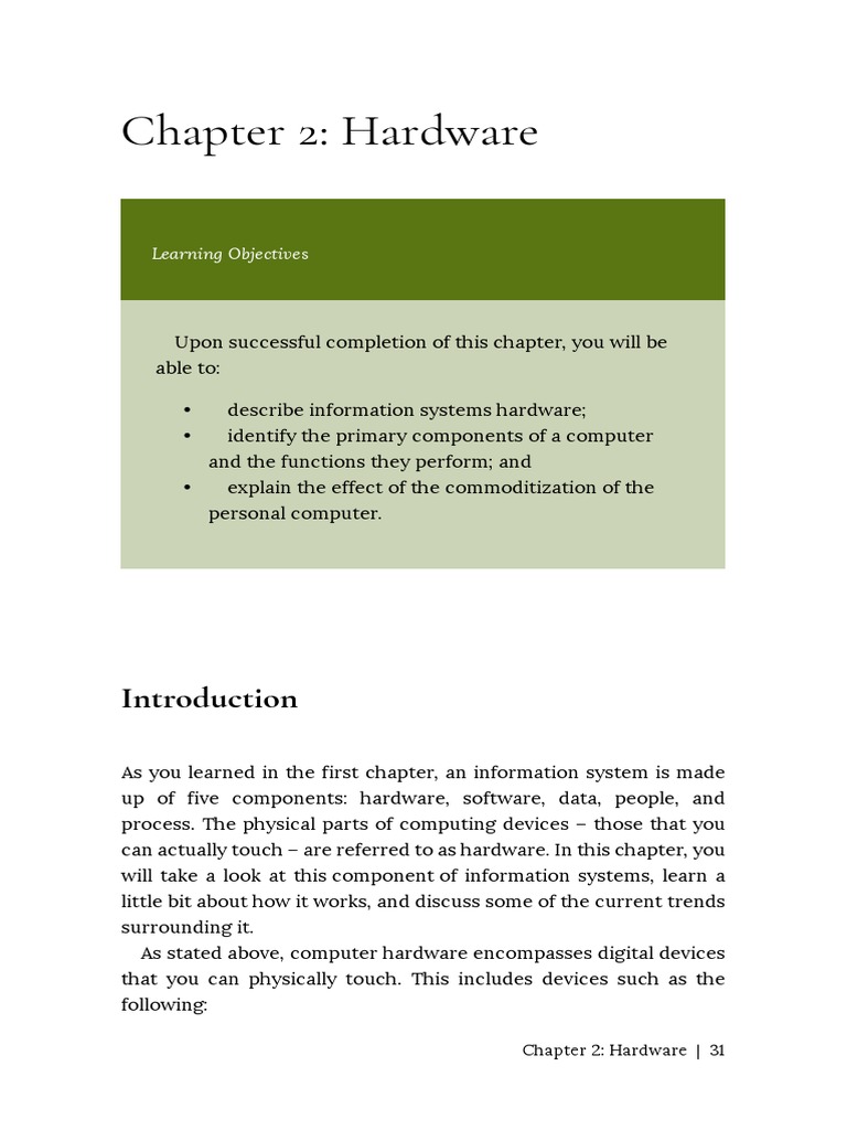 02.ebook-Chapter 02 - Hardware | PDF | Computer Data Storage | Graphics Processing Unit