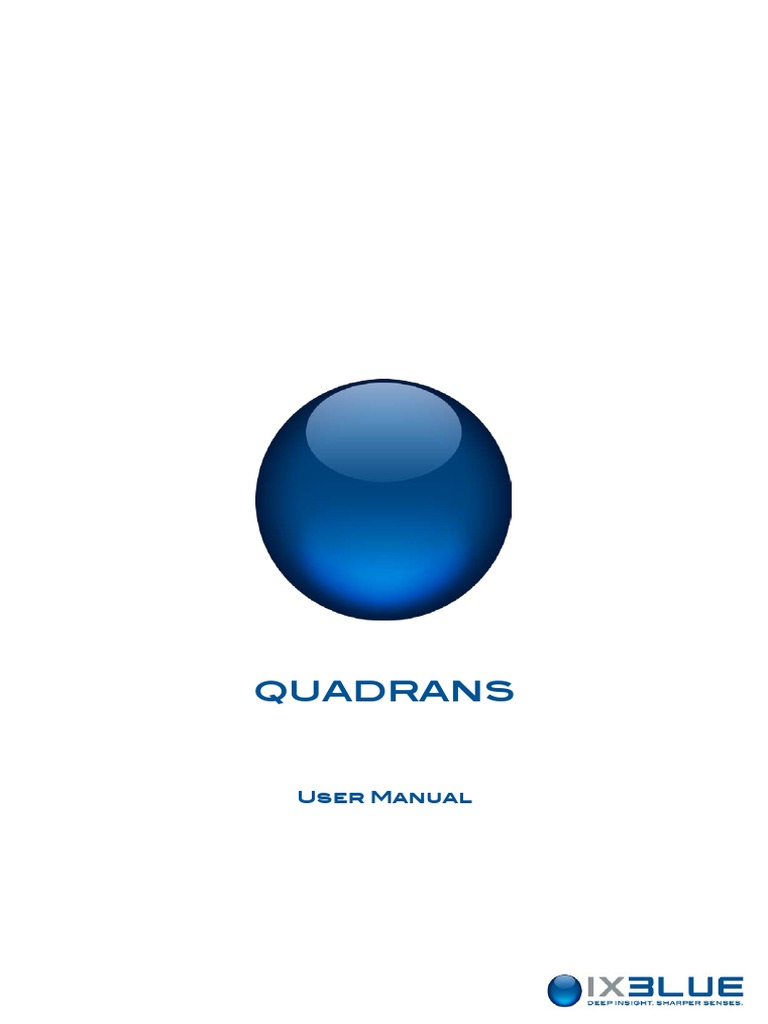 161-Gyro IXblue Quadrans User Manual 1-10-2014 | PDF | Electrical ...
