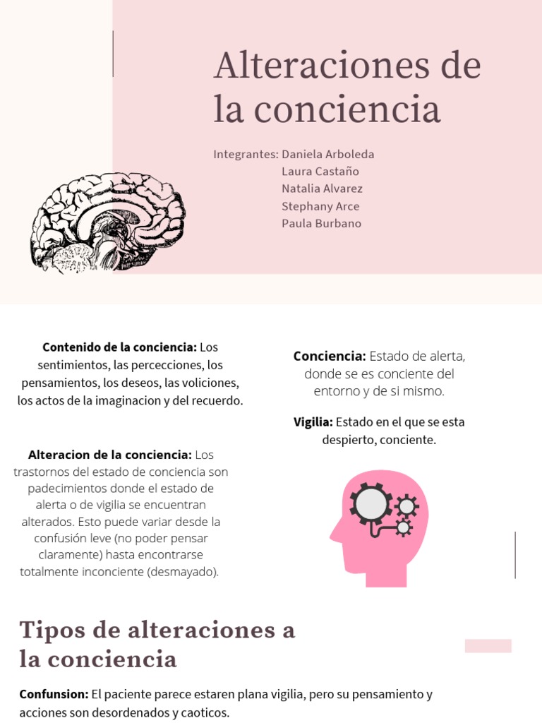 Alteraciones De La Conciencia Pdf Coma Reanimación Cardiopulmonar