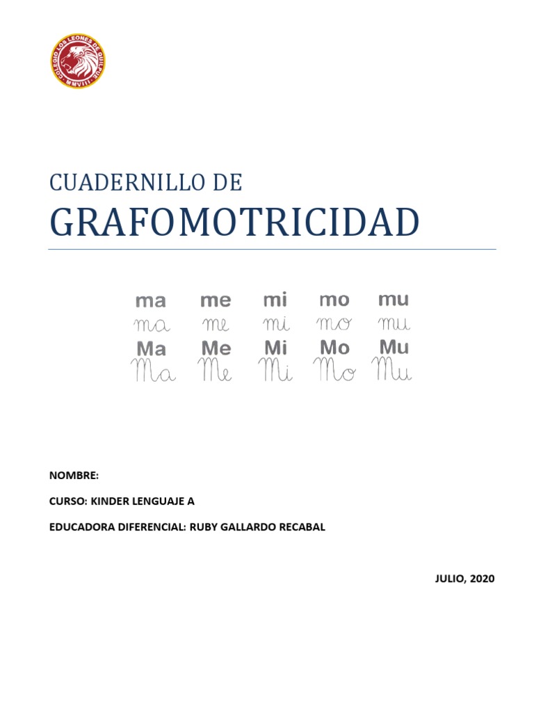 Cuadernillo de Manuscrita Letra M | PDF