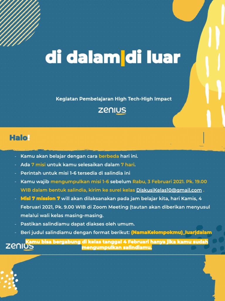 Contoh Bahan Ajar High Tech High Impact | PDF